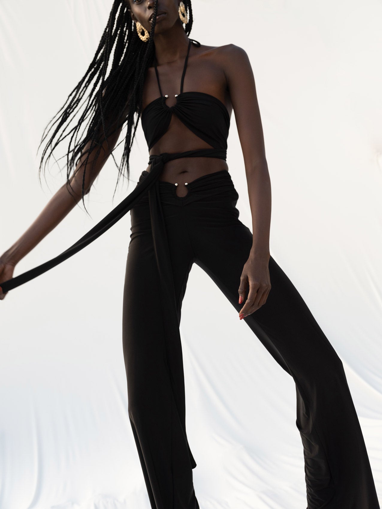 ALEXA in Dark Shade Mink Suit