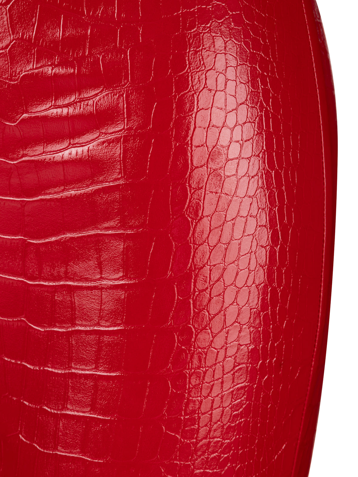 AMI in Shiny Red Leather Trousers